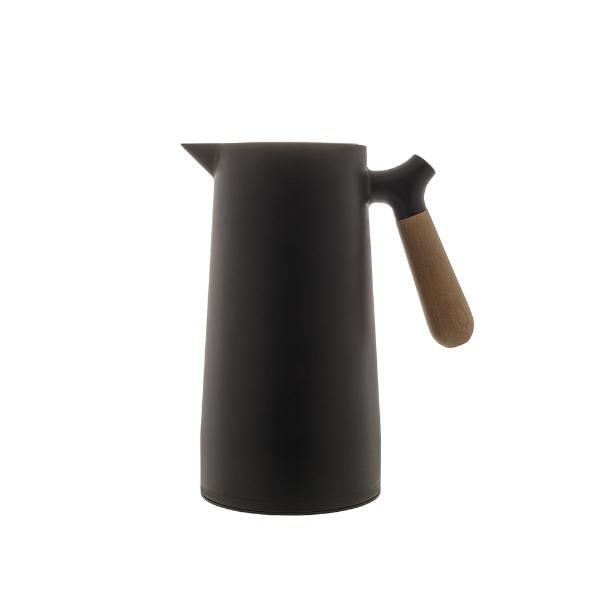 Garrafa térmica em plástico Bon Gourmet Nórdica 1 litro preta - Camicado