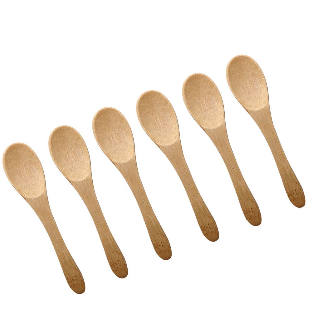 Mini Colher de Bambu 9CM 6PÇS - Camicado