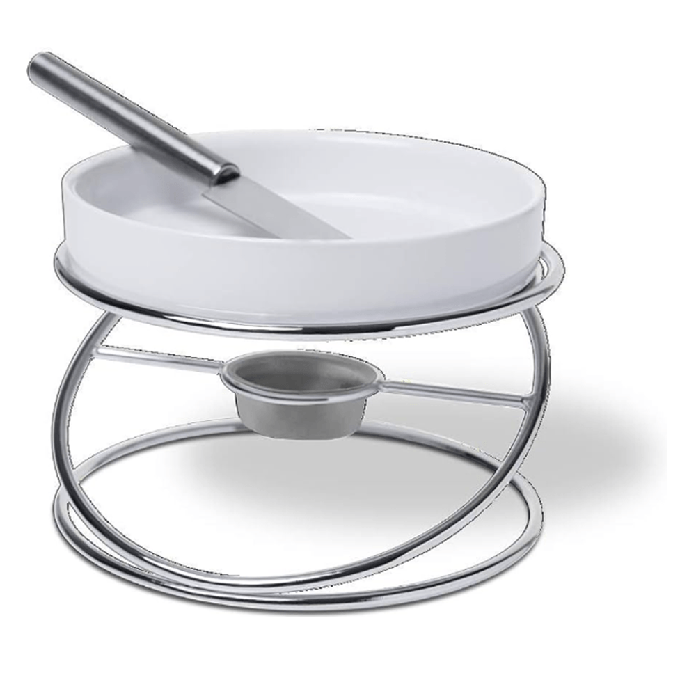 Rechaud Branco Para Queijo Brie 4 Peças - Brinox - Camicado