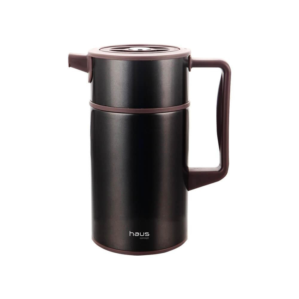 Garrafa Térmica 1L Em Inox Preto Scala - Haus Concept 55002/100 - Camicado