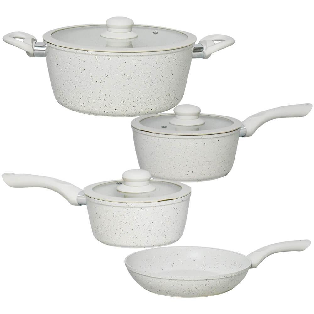 Jogo de Panelas Antiaderente de Indução Revestimento Cerâmica Viena ...