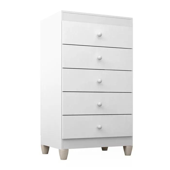 Comoda 05 Gavetas Alexa Baby INC Milani Store - Camicado