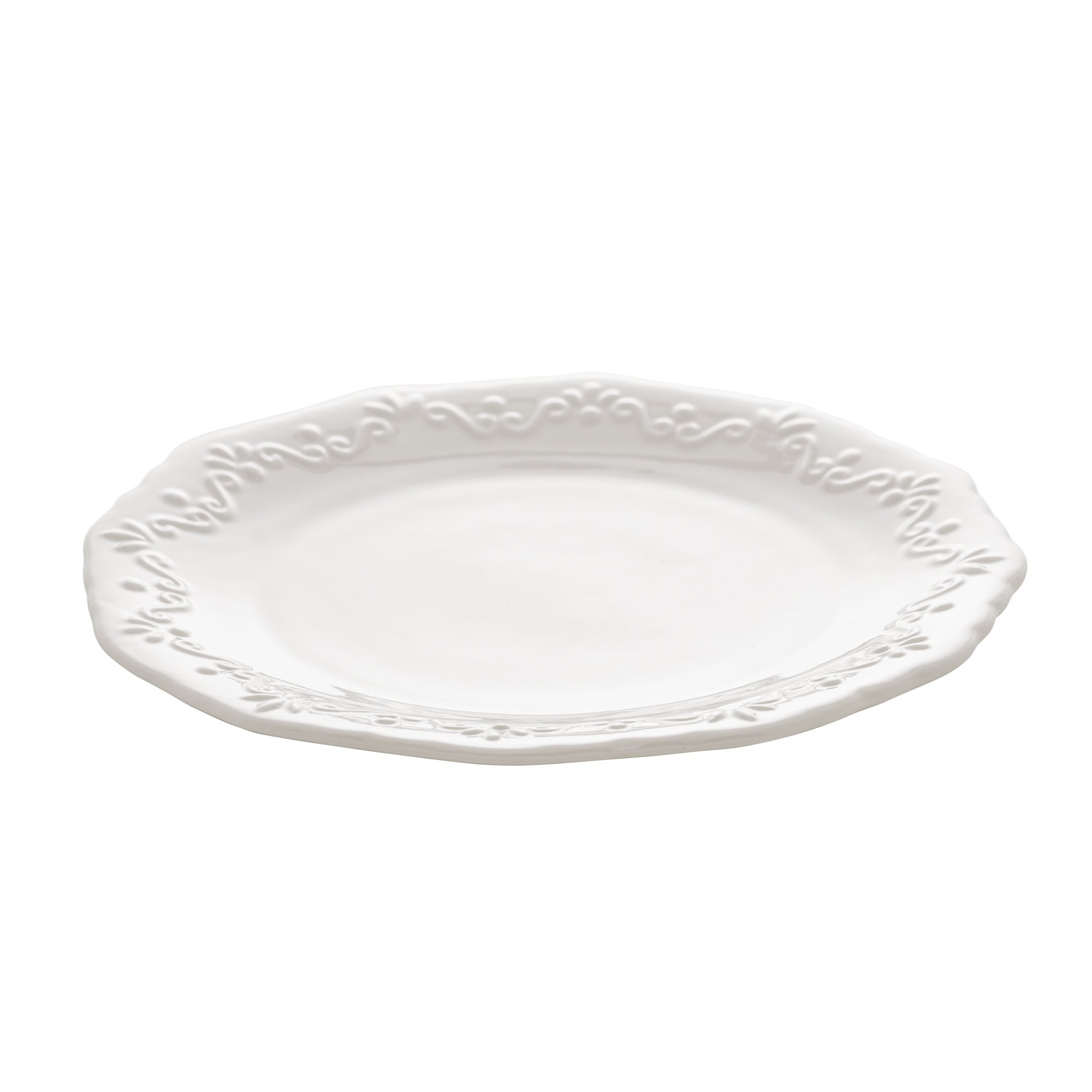 Prato Raso Porcelana Alto Relevo Durable Branco - Camicado