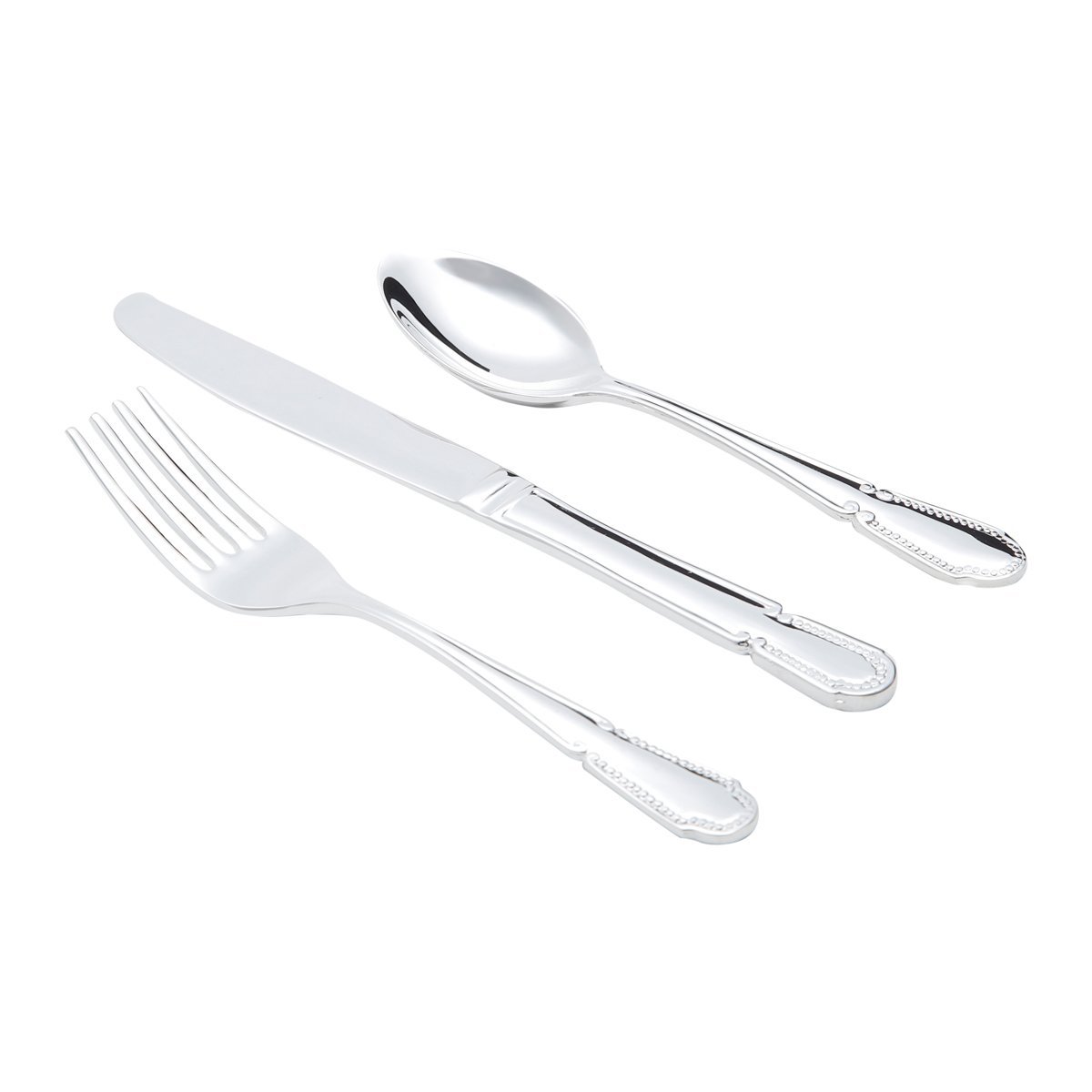 Cj 3 Talheres Infantis Silver Plated - Camicado