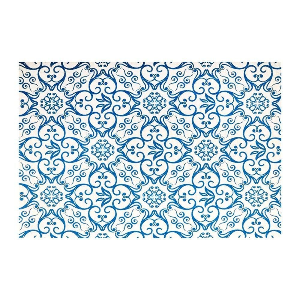 Jogo Americano Textilene 45X30Cm Azulejo Azul - Camicado