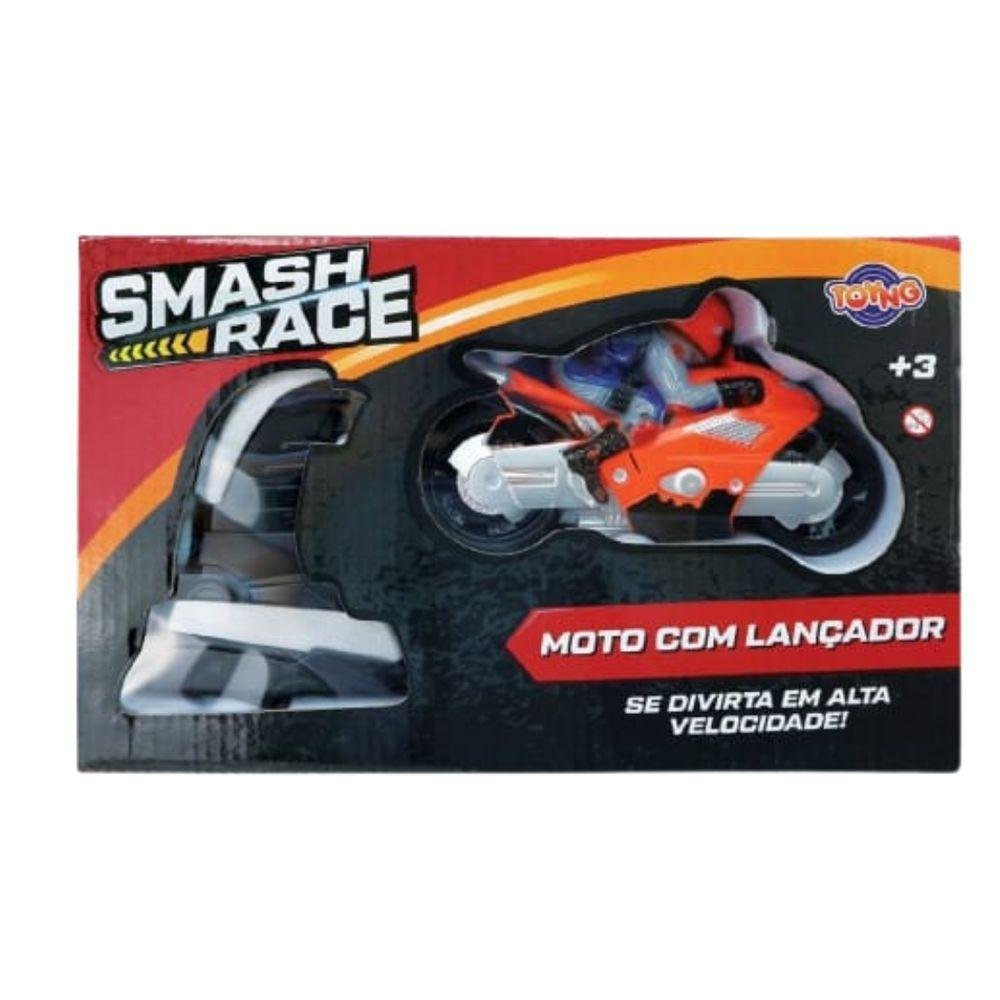 Smash Race Moto Com Lançador Cor Sortida - Toyng - Camicado