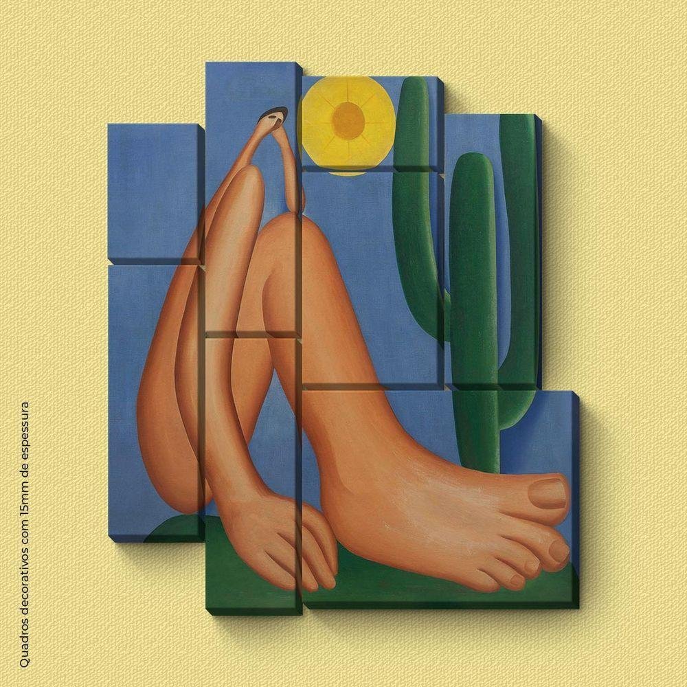 Abaporu De Tarsila Do Amaral - Quadro Ou Placa 8Pçs 15mm - Camicado