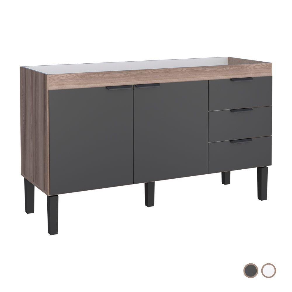 Armário Gabinete Cozinha 150 Madeira Flamingo Cozimax Cor (externa ...