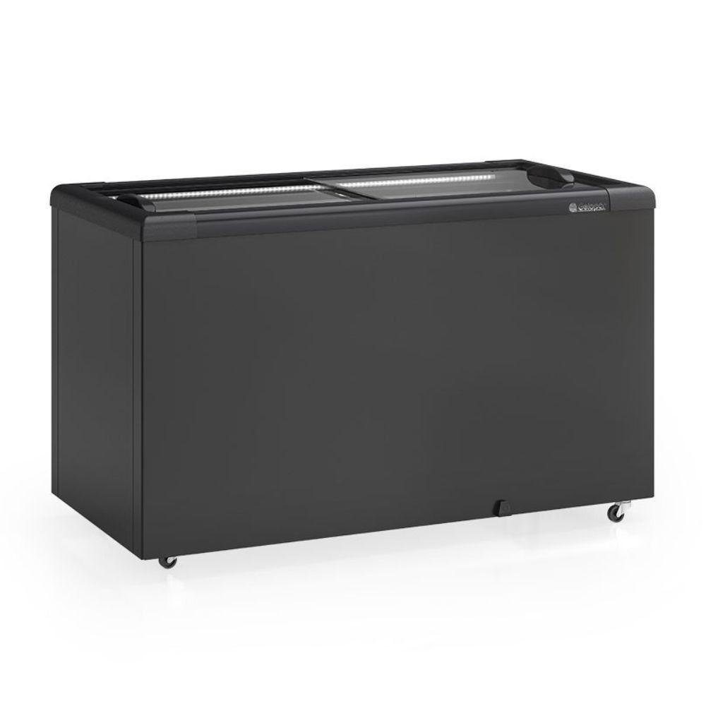 Freezer Plano Vidro Reto Deslizante Ghd400lb Gelopar Expositor 395 ...