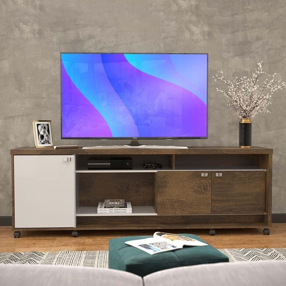 Bancada Para Sala Canela Off White Dallas Lukaliam - Camicado