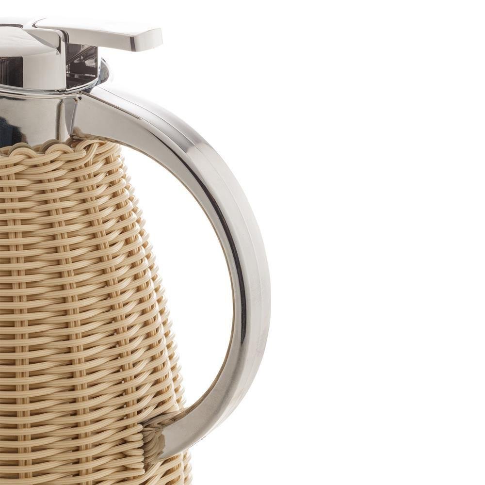 Garrafa Térmica 1,5 L Rattan Bege Bon Gourmet - Camicado