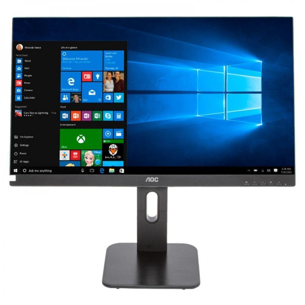 Monitor 23,8 Aoc Led 24p1u Preto Bivolt - Camicado