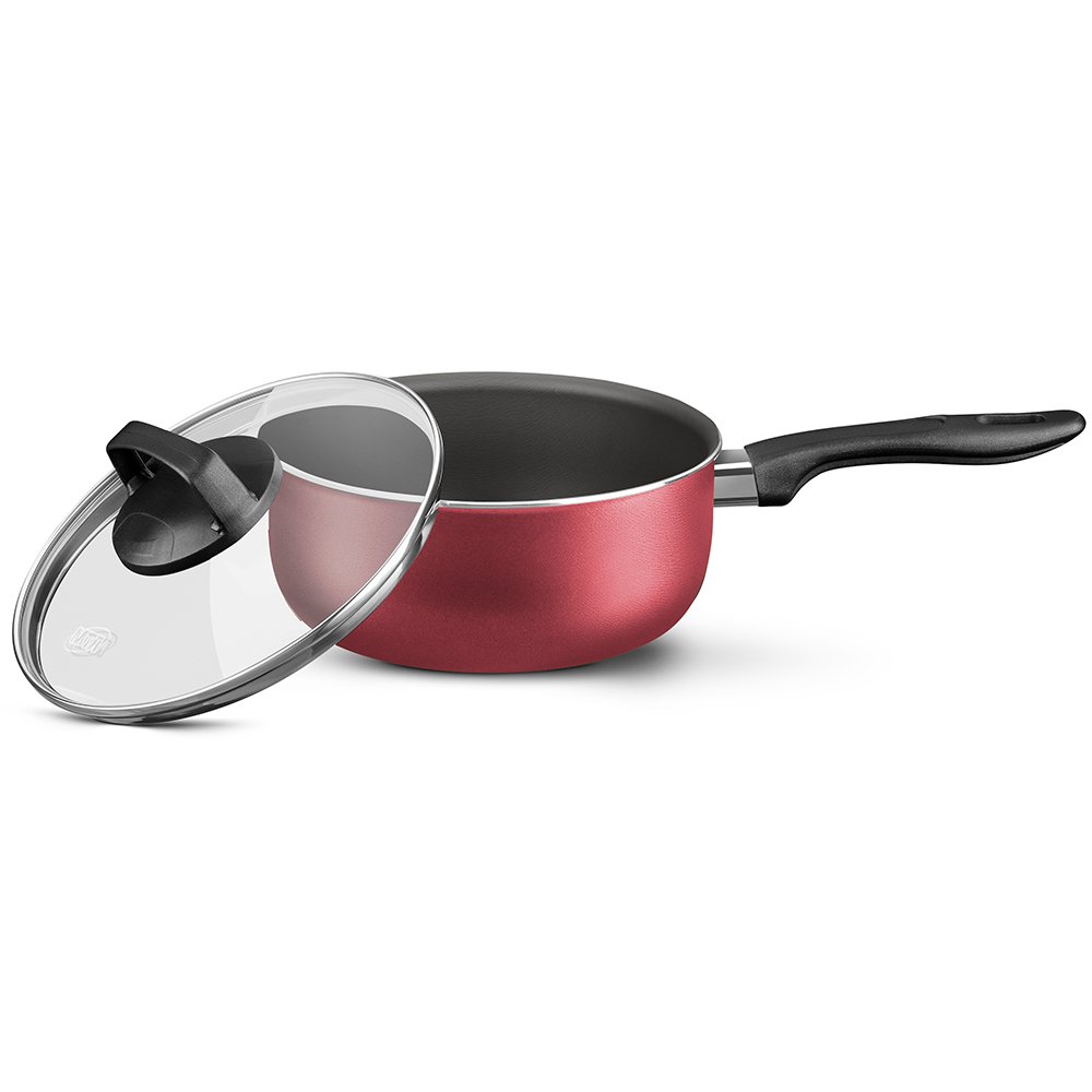 Conjunto de Panelas Antiaderente 7 Peças Supra Rosa Mta 5680 - Camicado