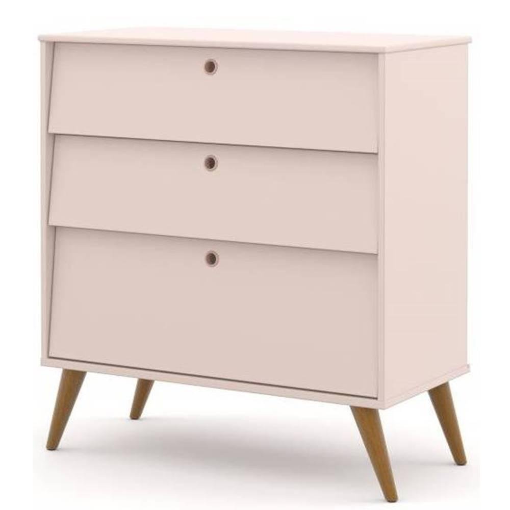 Comoda Gold Rose com Base Eco Wood 89 cm - 65524 - Camicado