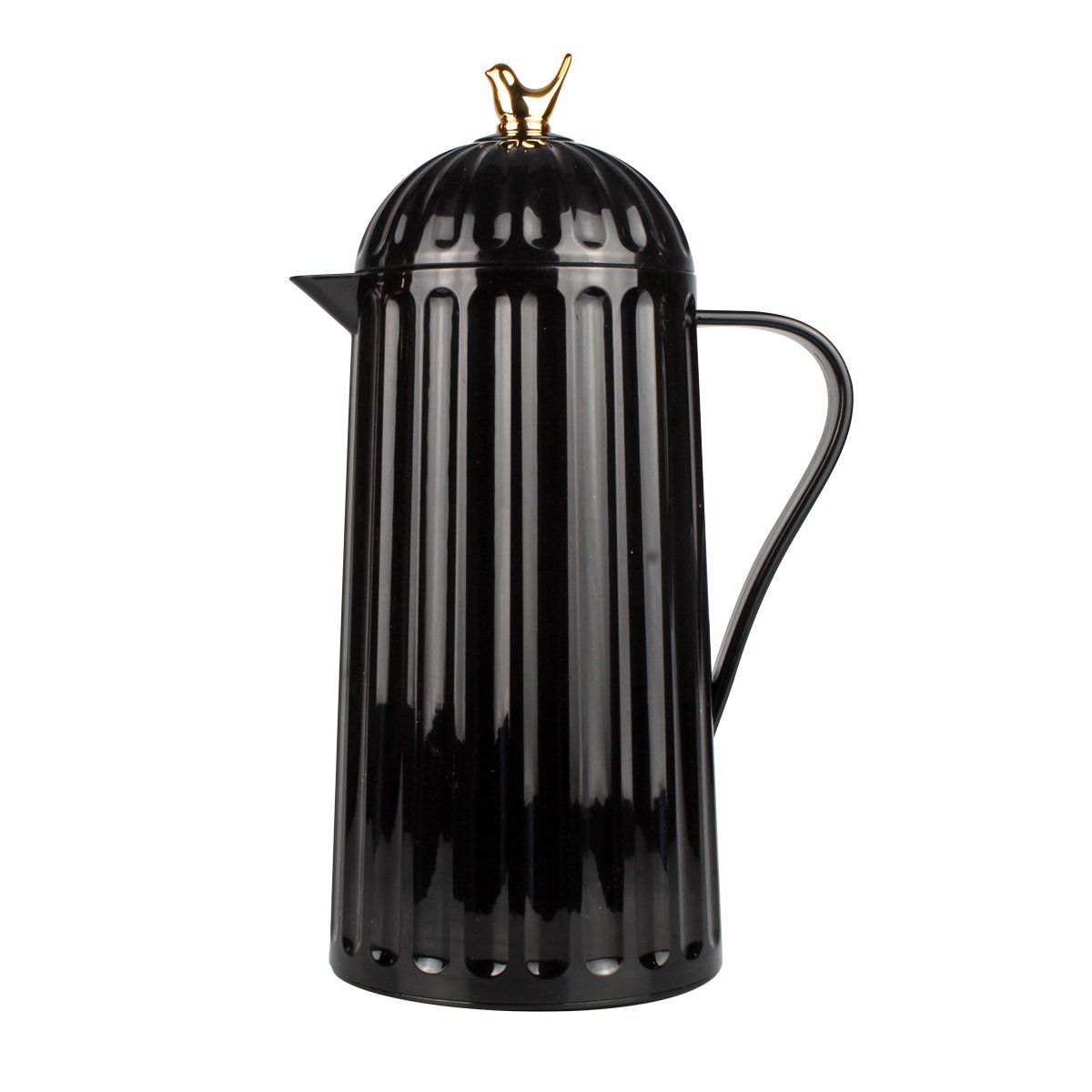 Garrafa Térmica De Plástico Bird Preta 1l Bon Gourmet - Camicado