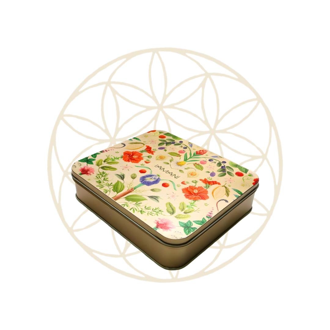 Latinha Lata Porta Chás Com 20 Sachês Orgânicos Iamani Degustação ...