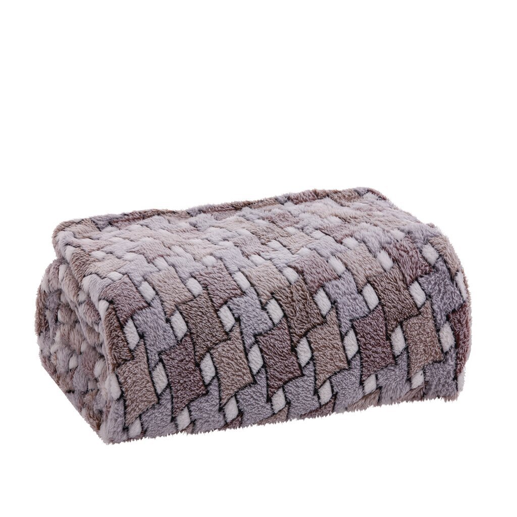 Manta Casal Flannel Sollievo Com Relevo Pastilhas Jolitex 100% Poliester - Camicado