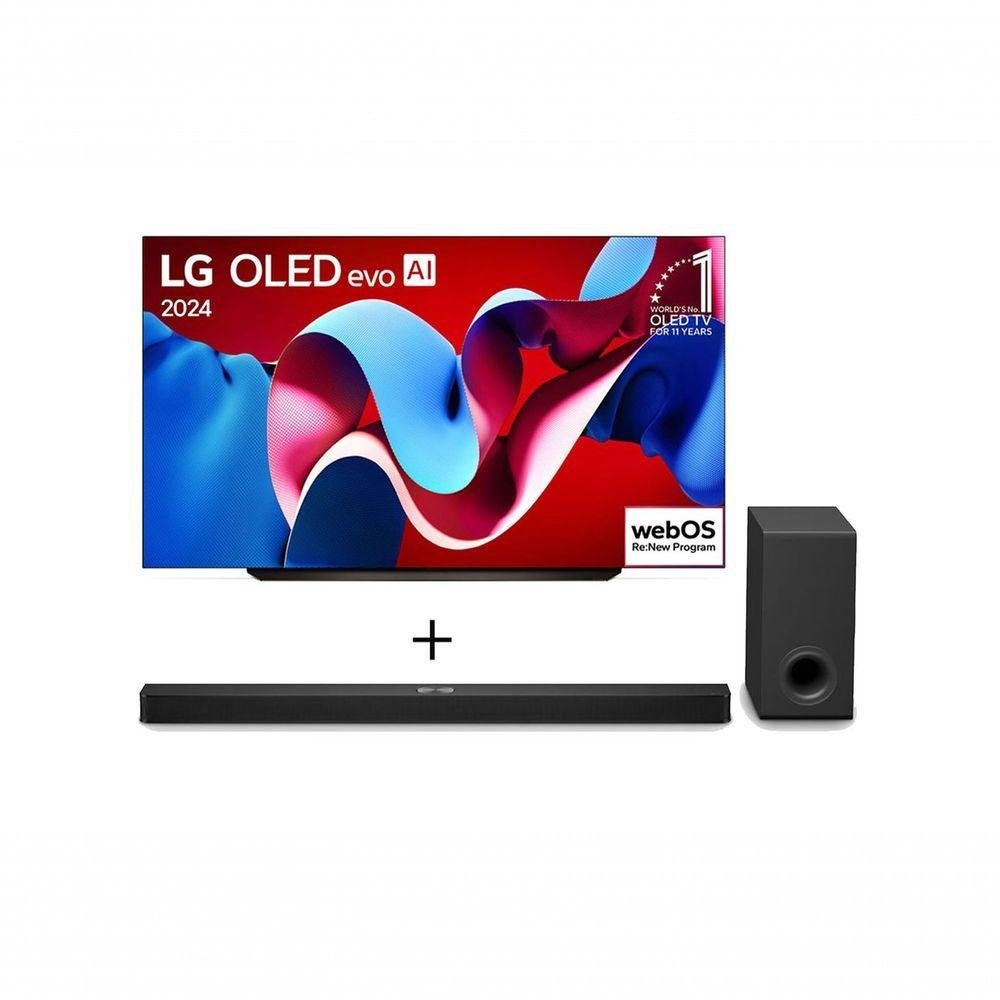 Combo Smart TV LG OLED evo AI C4 4K 83” 2024 + Soundbar LG S90TY - Camicado