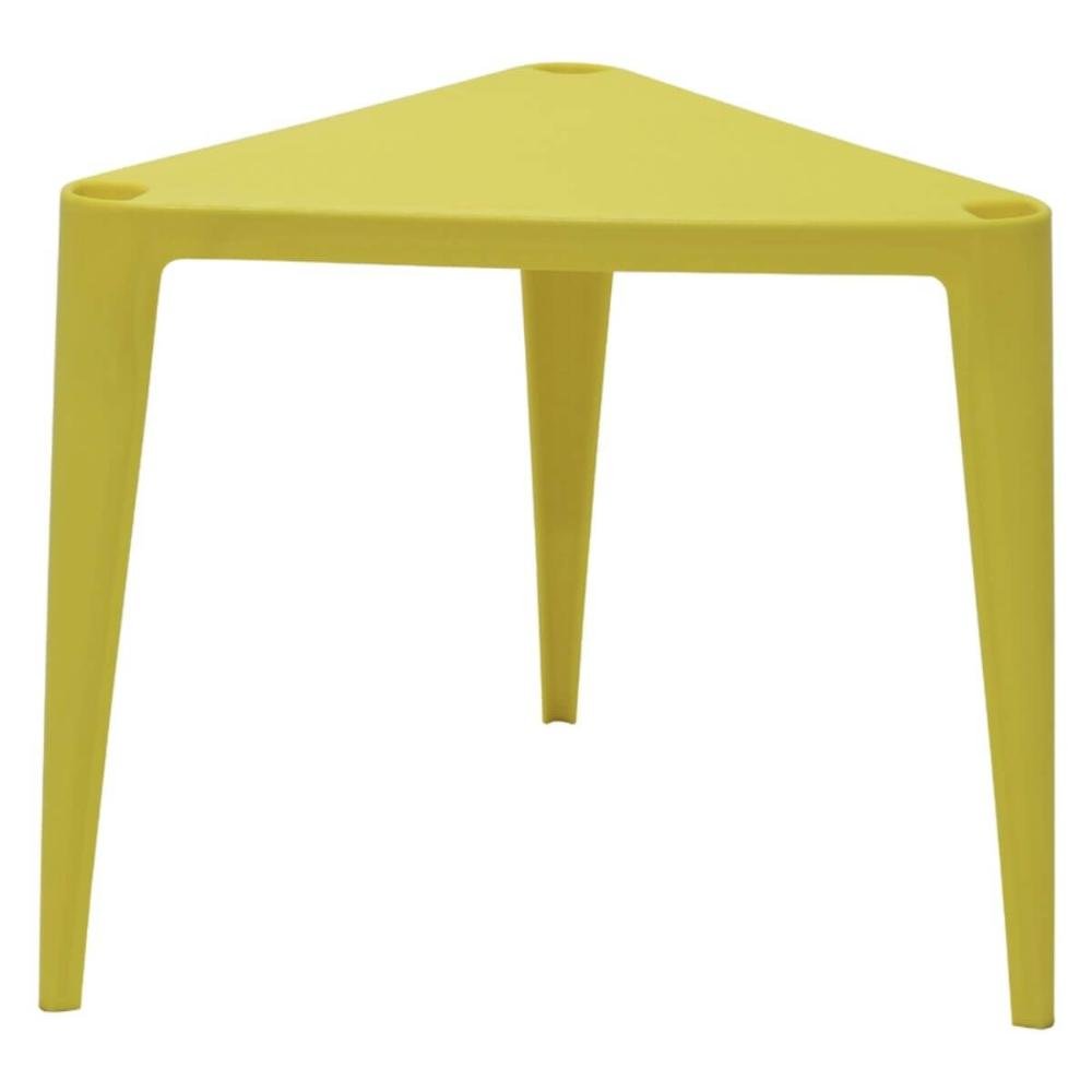 Mesa Plástica Triangular Infantil Amarela 64x59cm Tramontina Sofia ...