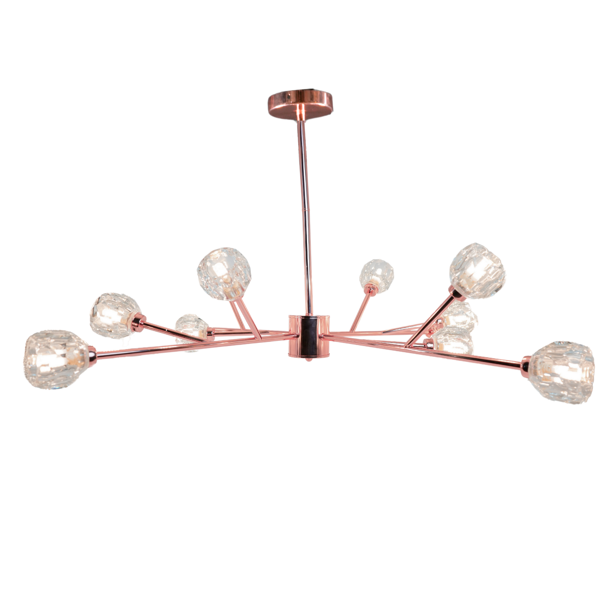 Lustre Rose Gold Globos Cristal - Camicado