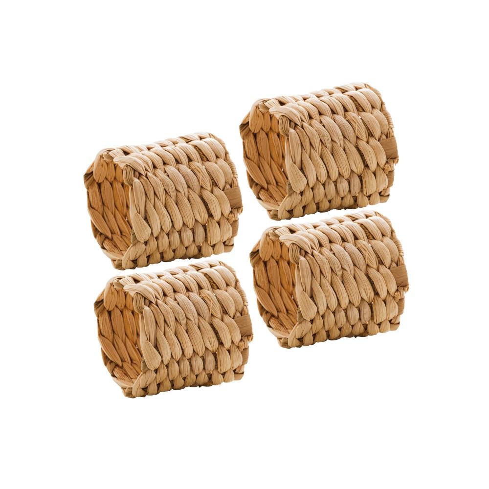 4 Anéis para Guardanapos Wolff 5cm x 5cm Fibra Natural - Camicado