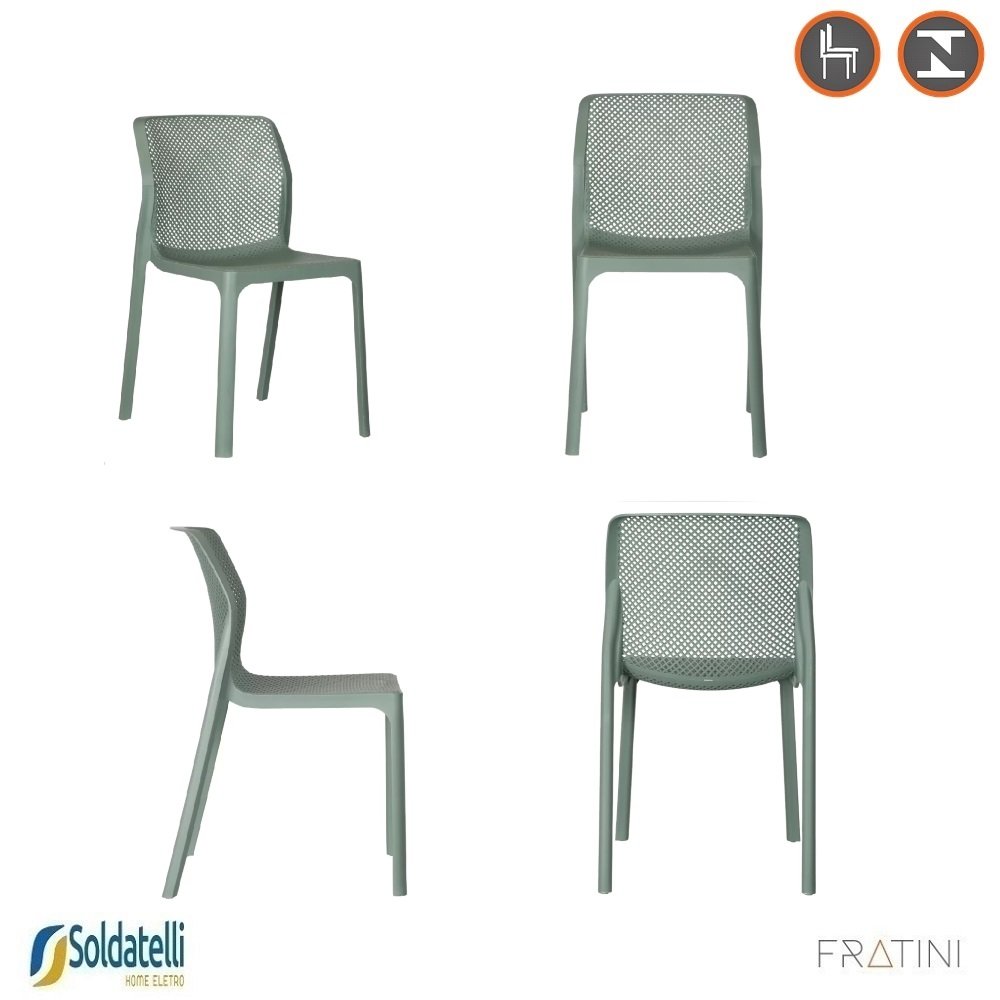 Kit 4 Cadeiras Capri PP Várias Cores - Fratini - Camicado