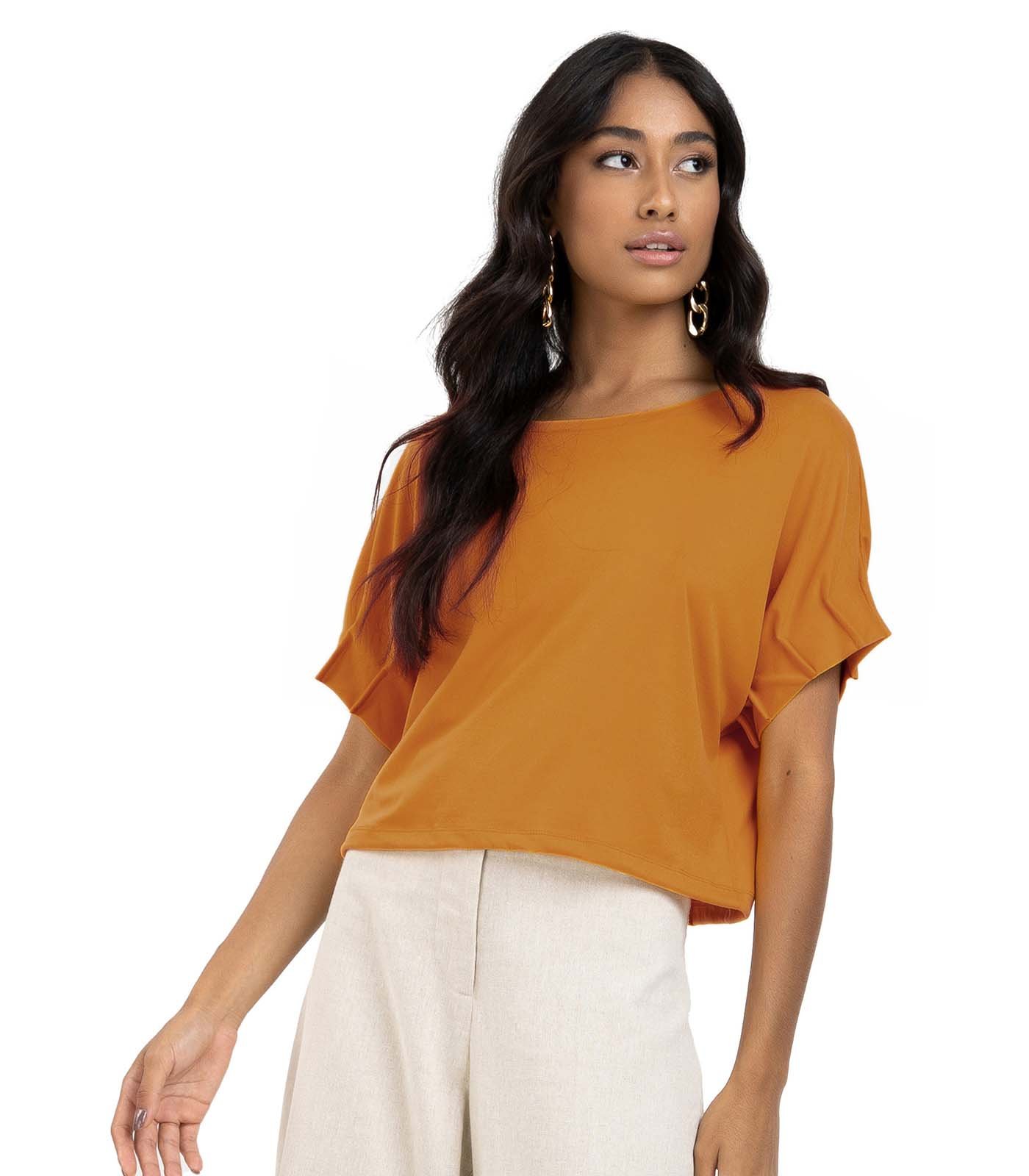 Blusa Feminina Malha Soft Endless Marrom Marrom