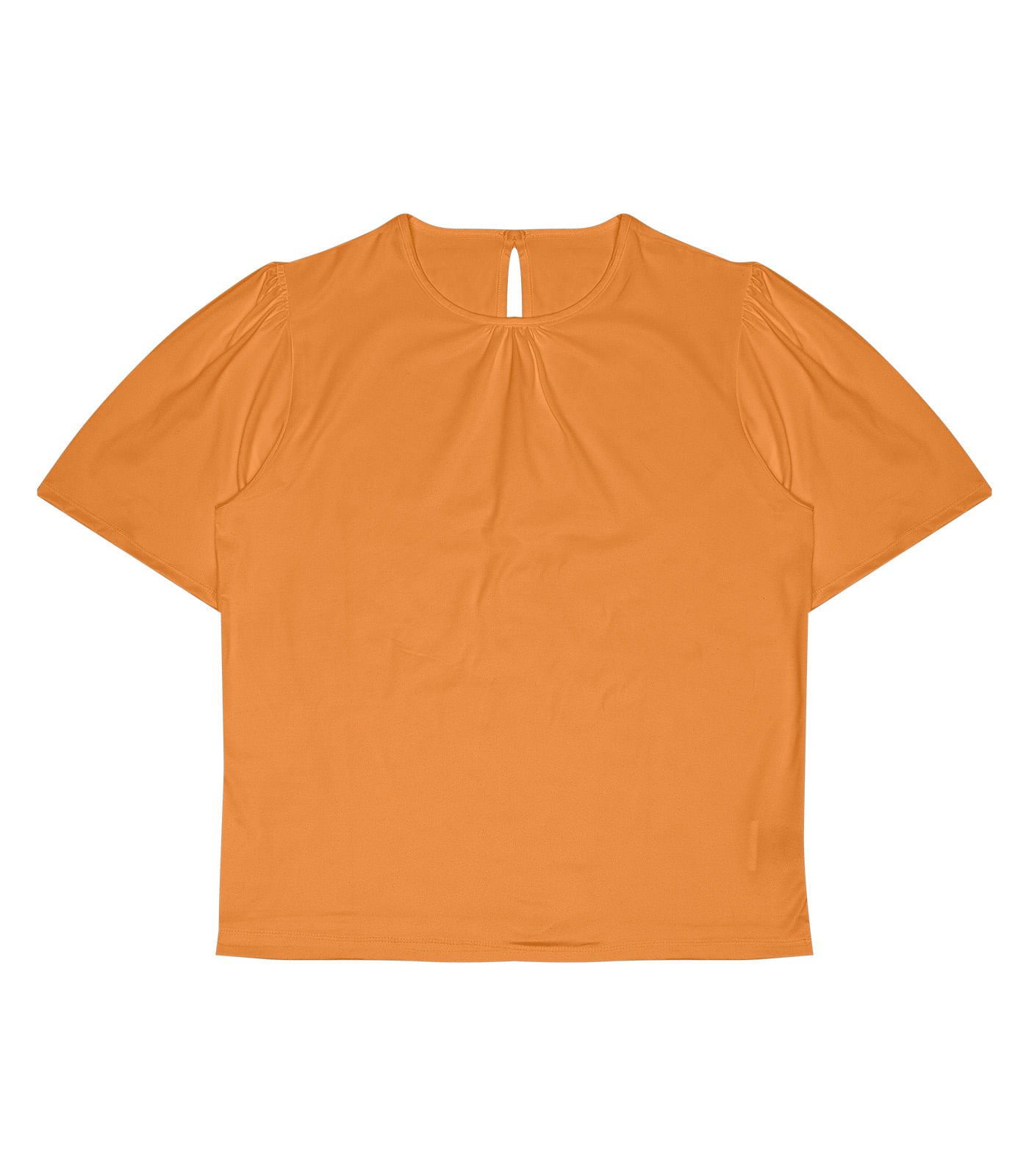 Blusa Com Detalhe Nas Costas de V Reto Rovite Marrom Marrom