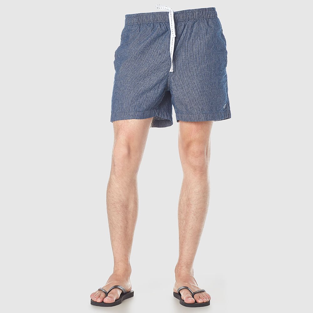 Short Masculino Boxer Blue Stripe Convicto Azul