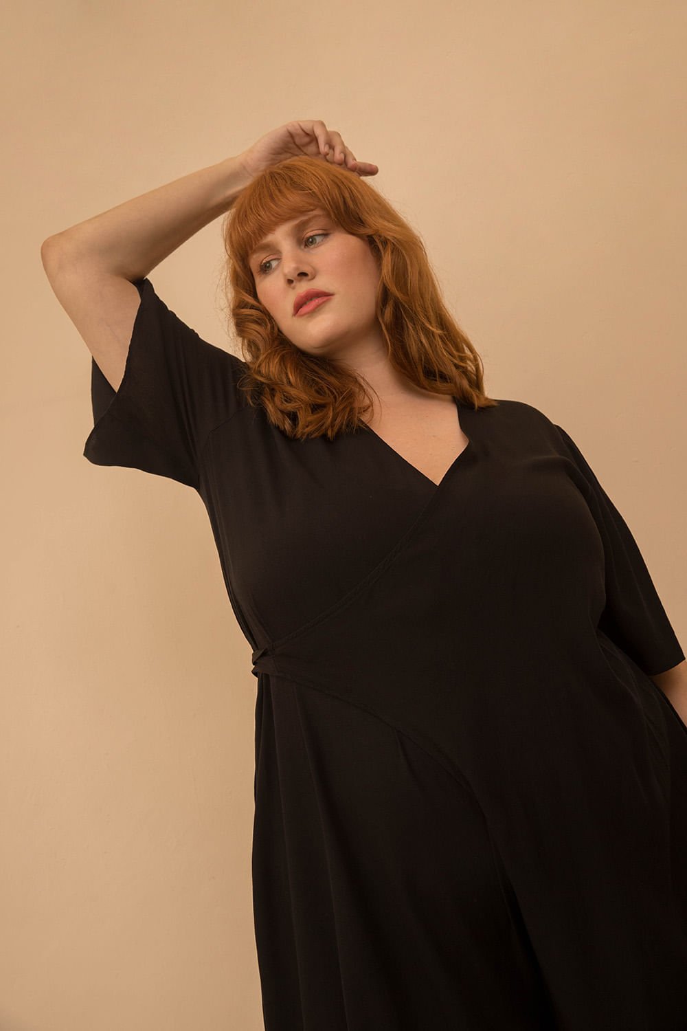 Macacão Celina Plus Size Preto