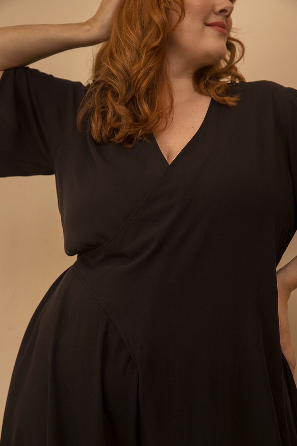 Macacão Celina Plus Size Preto