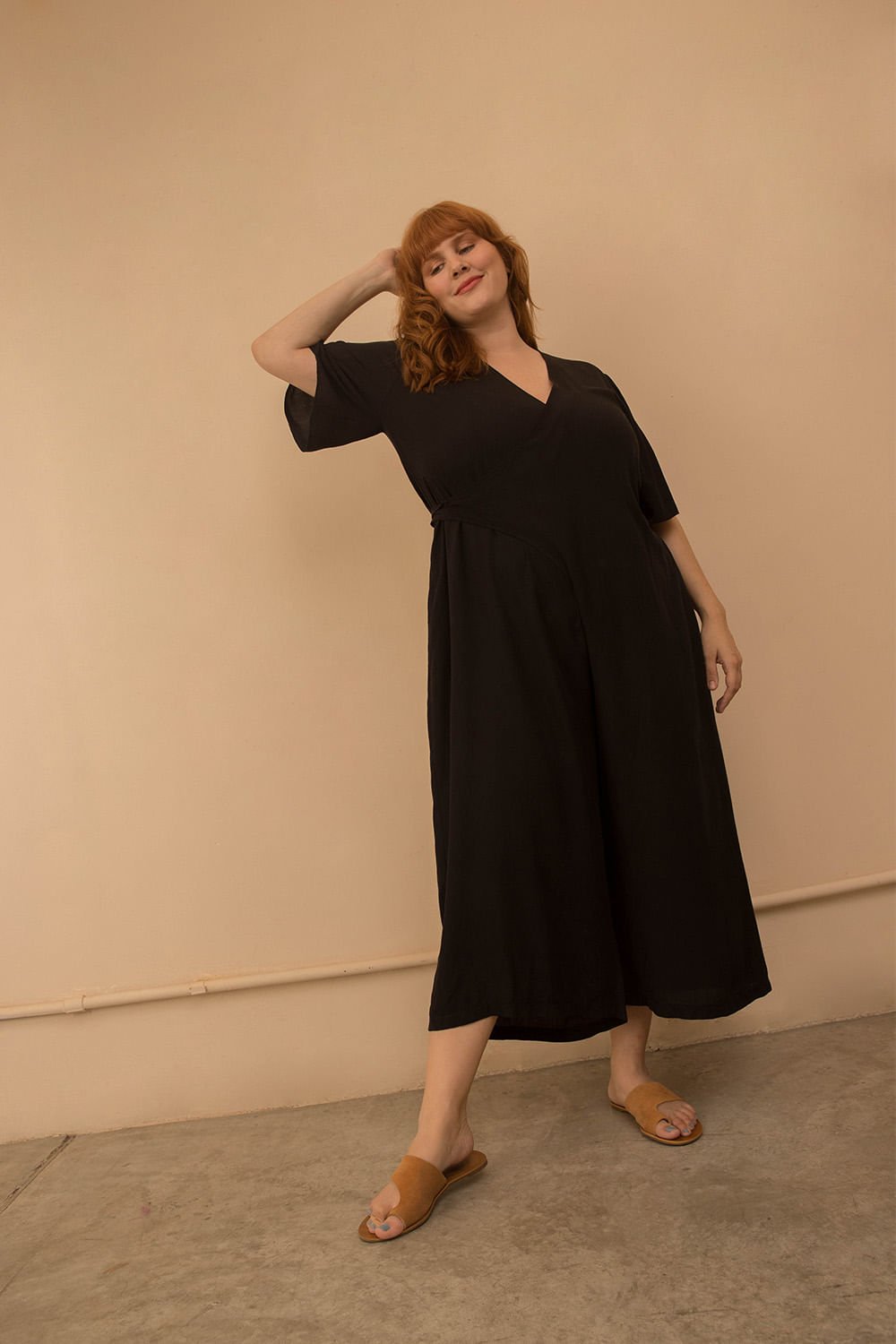 Macacão Celina Plus Size Preto