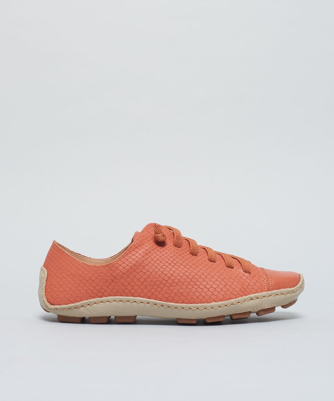 Tênis Comfort Serpente - Ocre Laranja