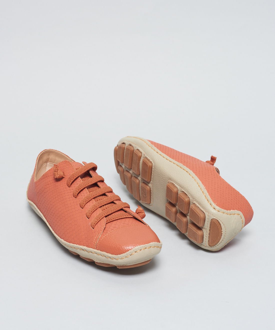 Tênis Comfort Serpente - Ocre Laranja