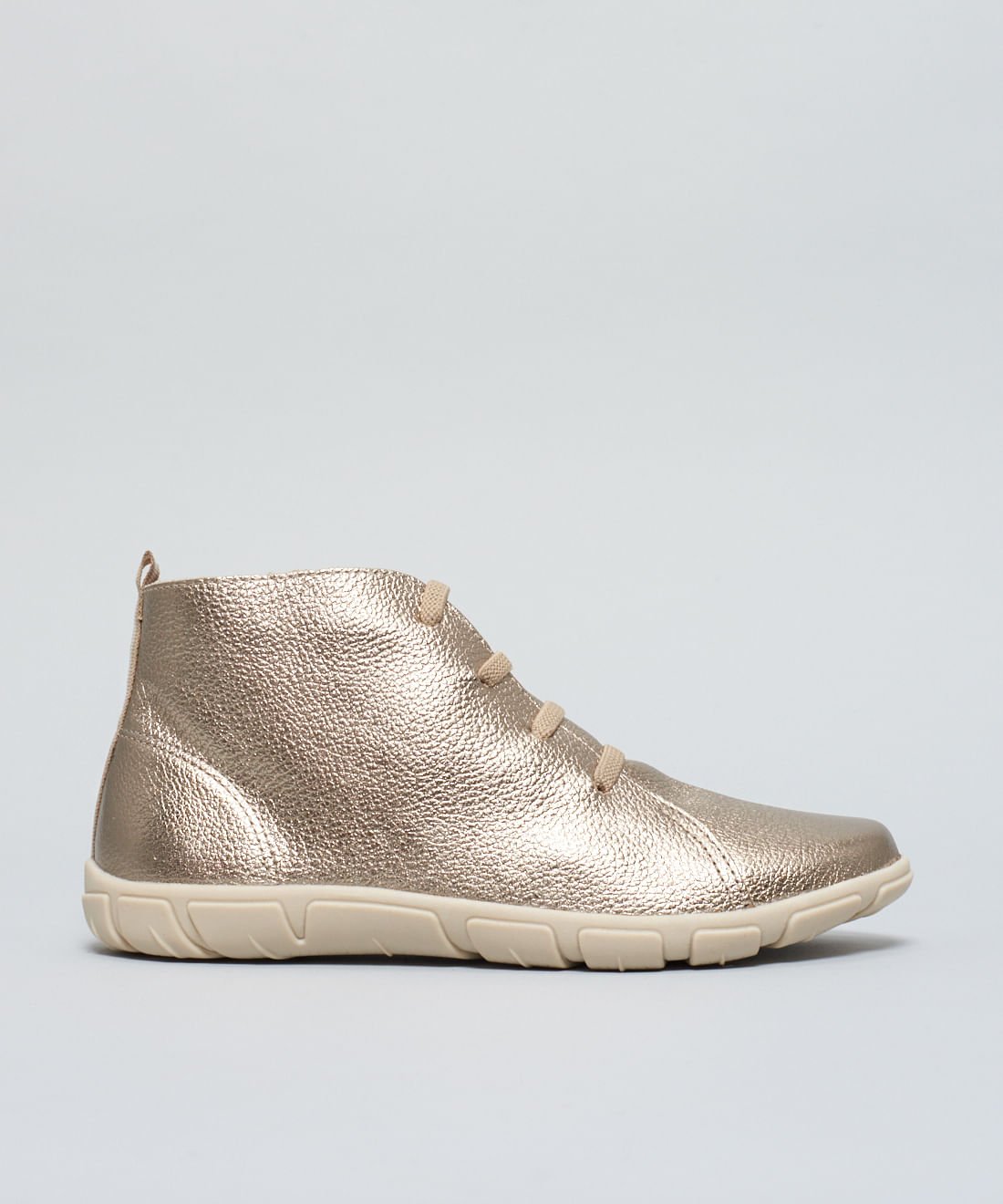 Tenis Frances Cano Medio - Prata Velho Prata