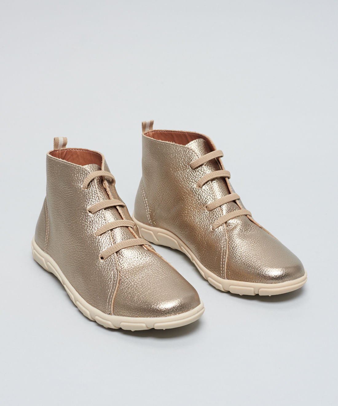 Tenis Frances Cano Medio - Prata Velho Prata