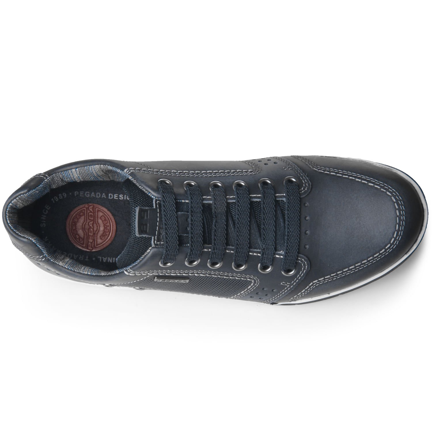 Sapatênis Pegada Masculino em Couro Blue 514276-04