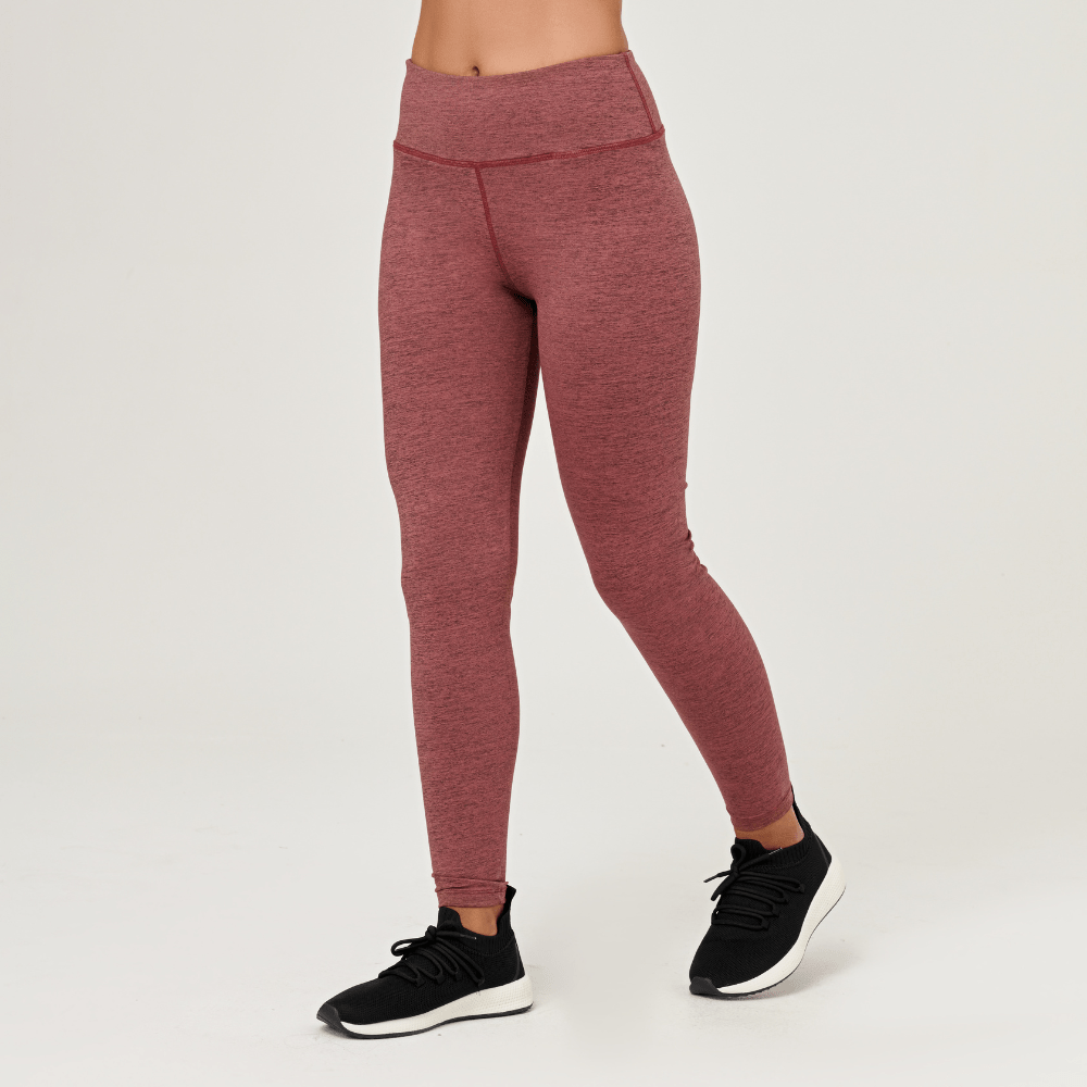 Calça Legging UV Com Proteção Solar Mescla Rose Rosa