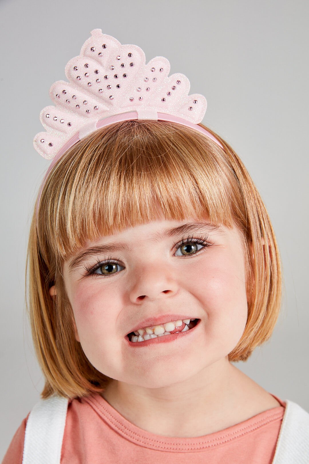 Tiara Infantil Bibi Rosa Rosa