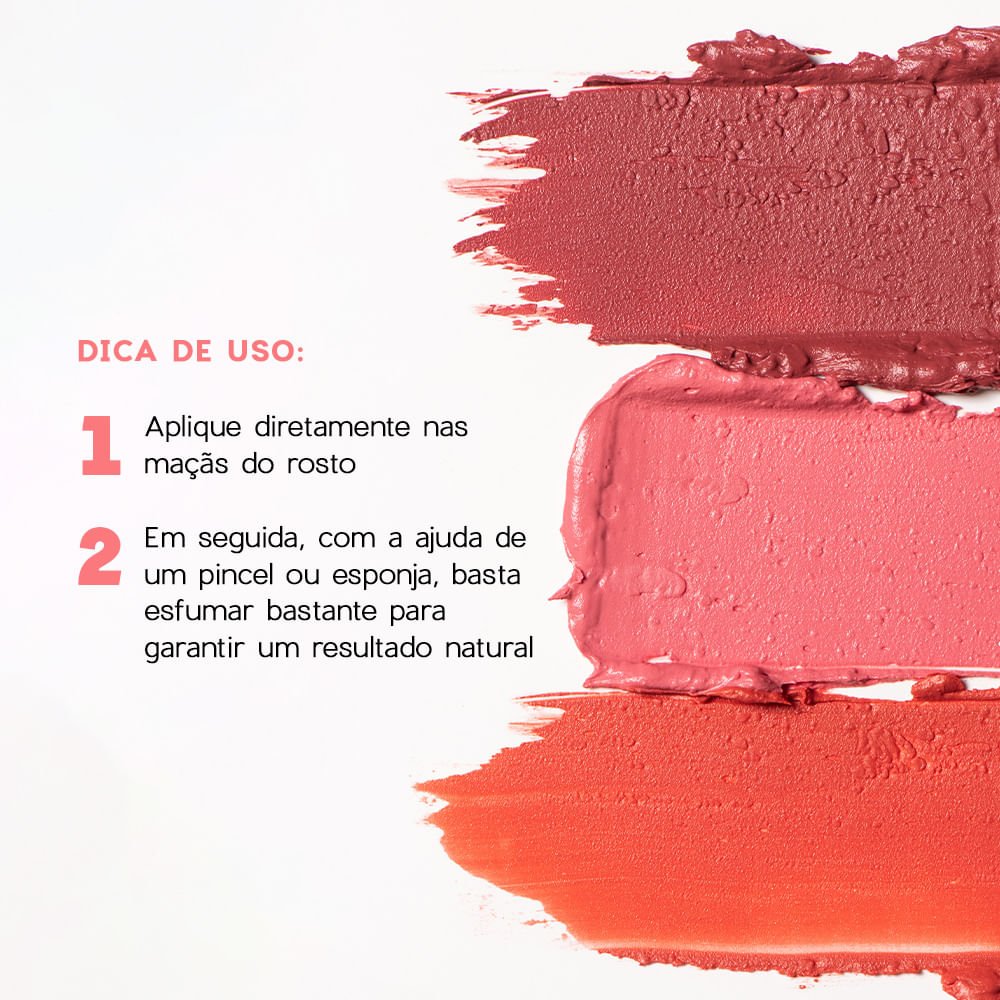Mini Blush em Bastão Rosa Claro - Blush Stick Cloudy Pink Océane ...