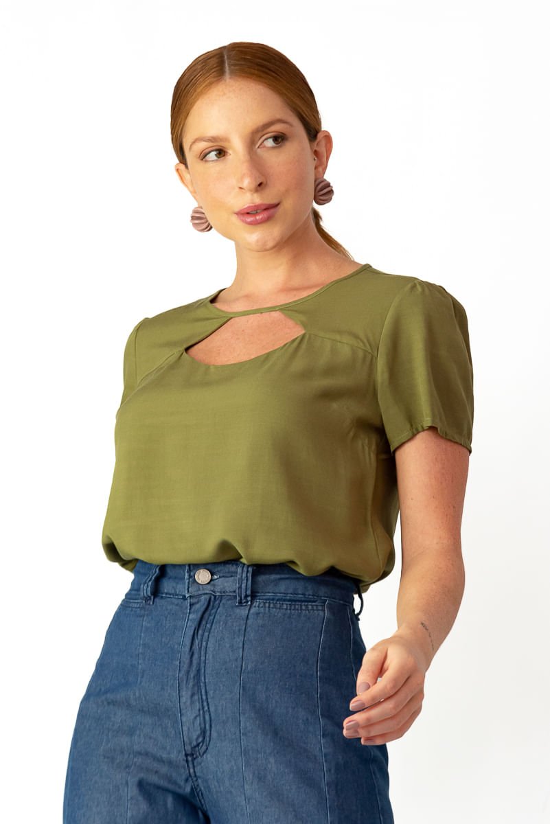 BLUSA DIAMANTE VERDE Verde