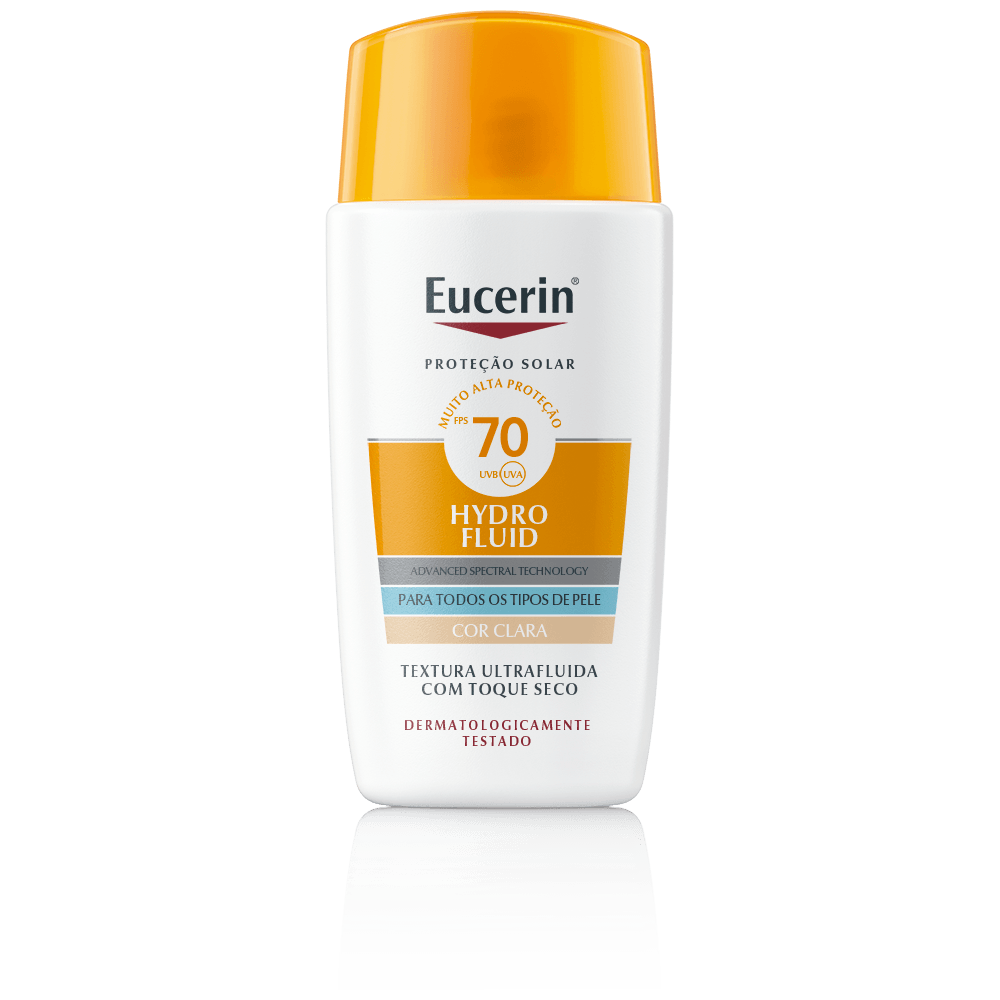 Eucerin Protetor Solar Hydro Fluid Facial Cor Clara FPS70 50ml Cor Clara