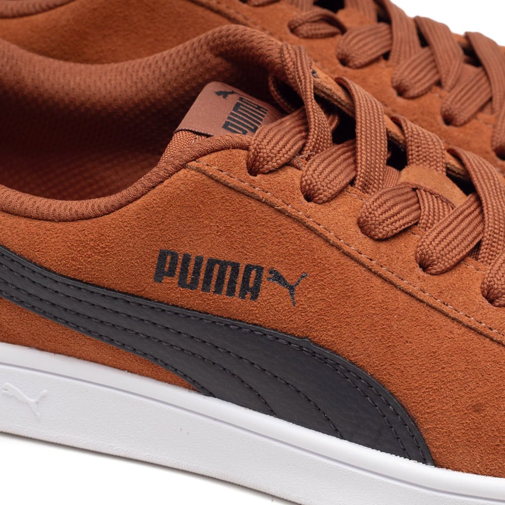 Tênis Masculino Puma Smash V2 BDP Caramelo Marrom
