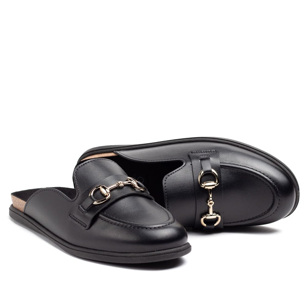 Mule Feminino Beira Rio Preto Preto