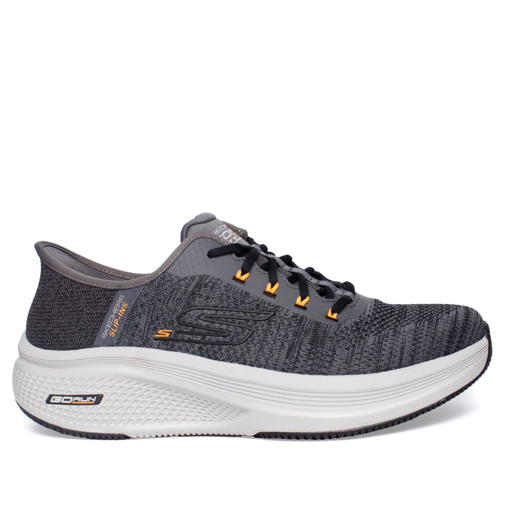 Tênis Masculino Skechers Go Run Elevate 2.0 Slip-ins Cinza Escuro Cinza Escuro