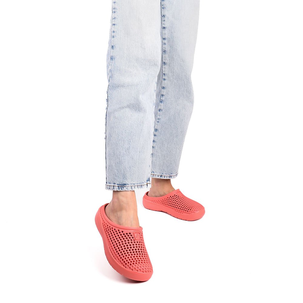 Chinelo Rosa Plataforma Poofy Laser Rosa