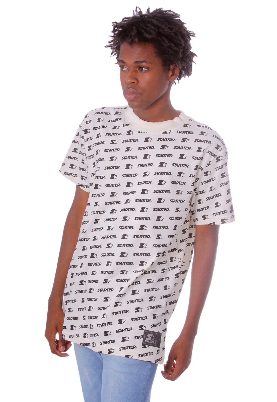 Camiseta Starter Estampada Logoline Off White Branco