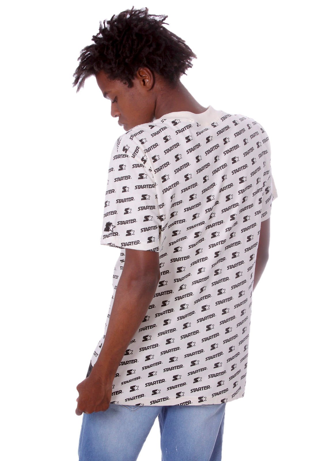 Camiseta Starter Estampada Logoline Off White Branco