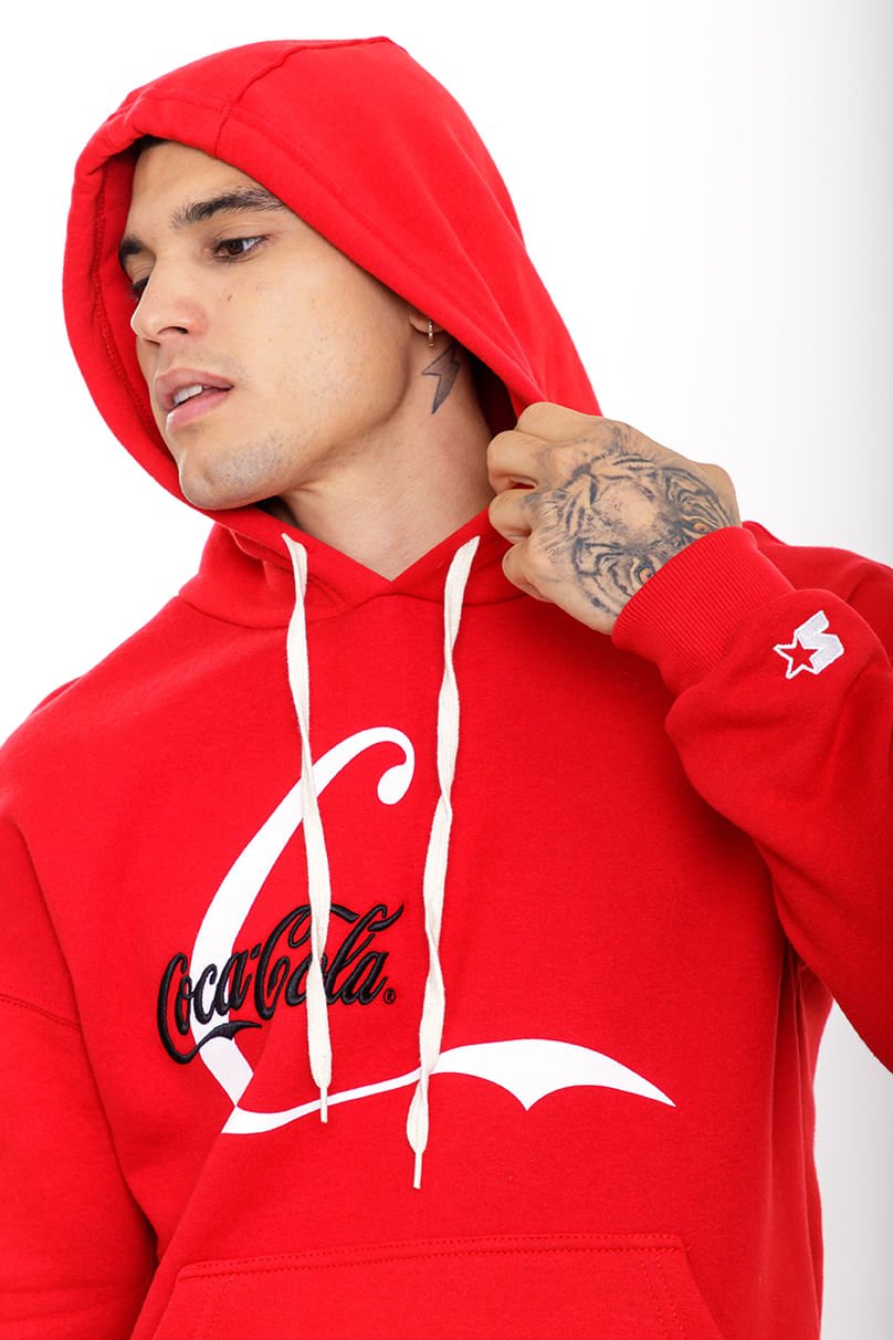 Moletom Starter Collab Coca Cola Moment Vermelho Vermelho