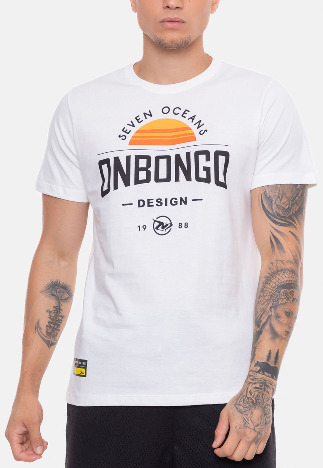 Camiseta Onbongo Bona Branca Branco